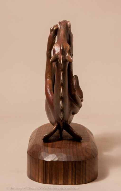 Upright Sleeping Baby Dragon - Jeffrey H Dean Sculpture